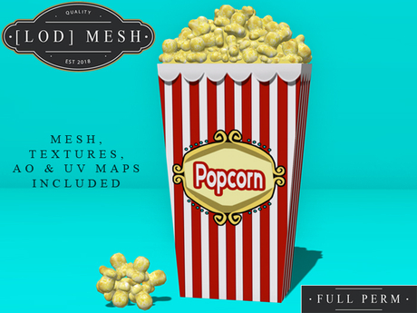 Second Life Marketplace - [LOD Mesh] Full Perm. Popcorn